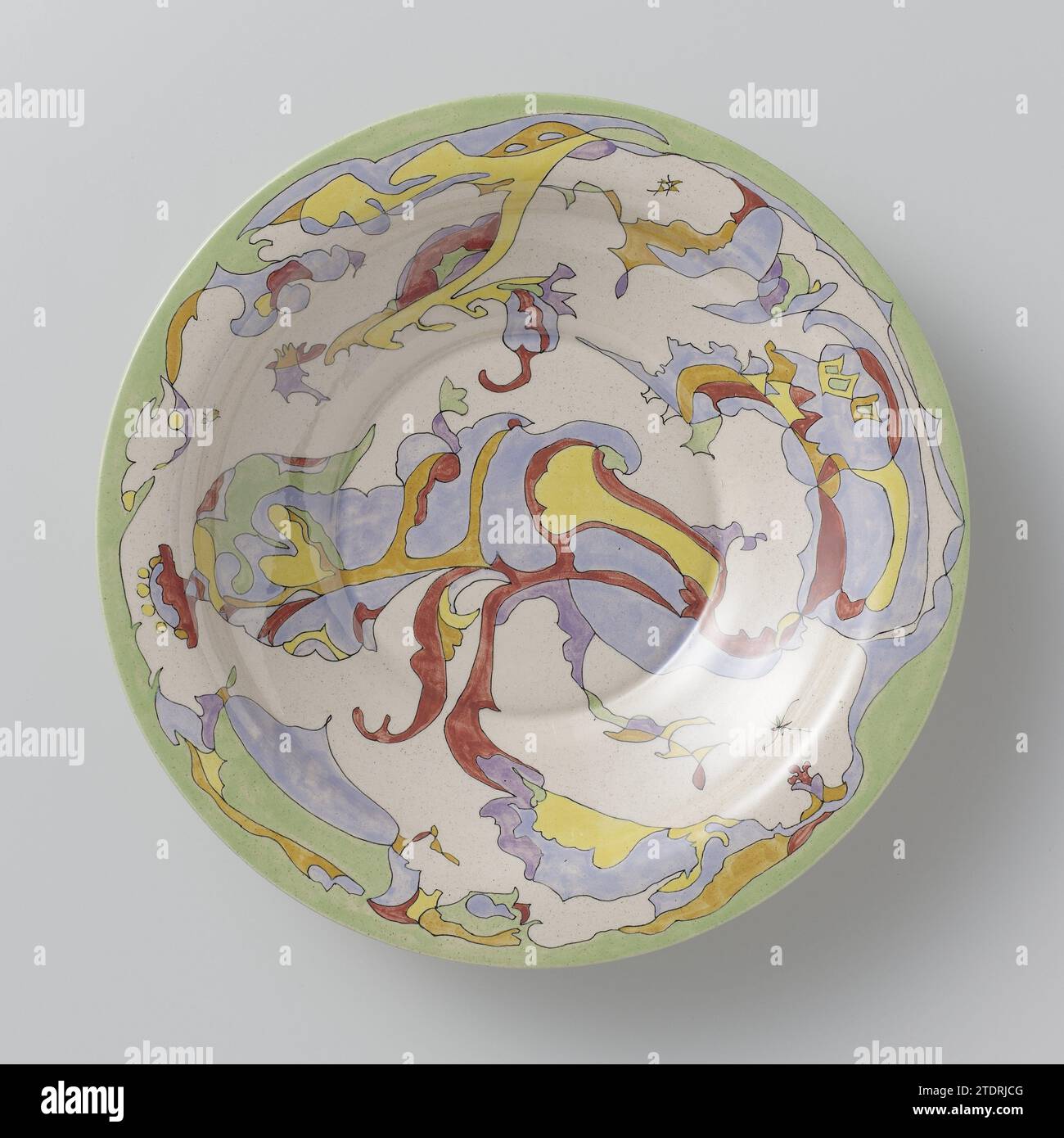 Two plates with the ‘Los’ (Loose) pattern, N.V. Plateelbakkerij Ram, c ...