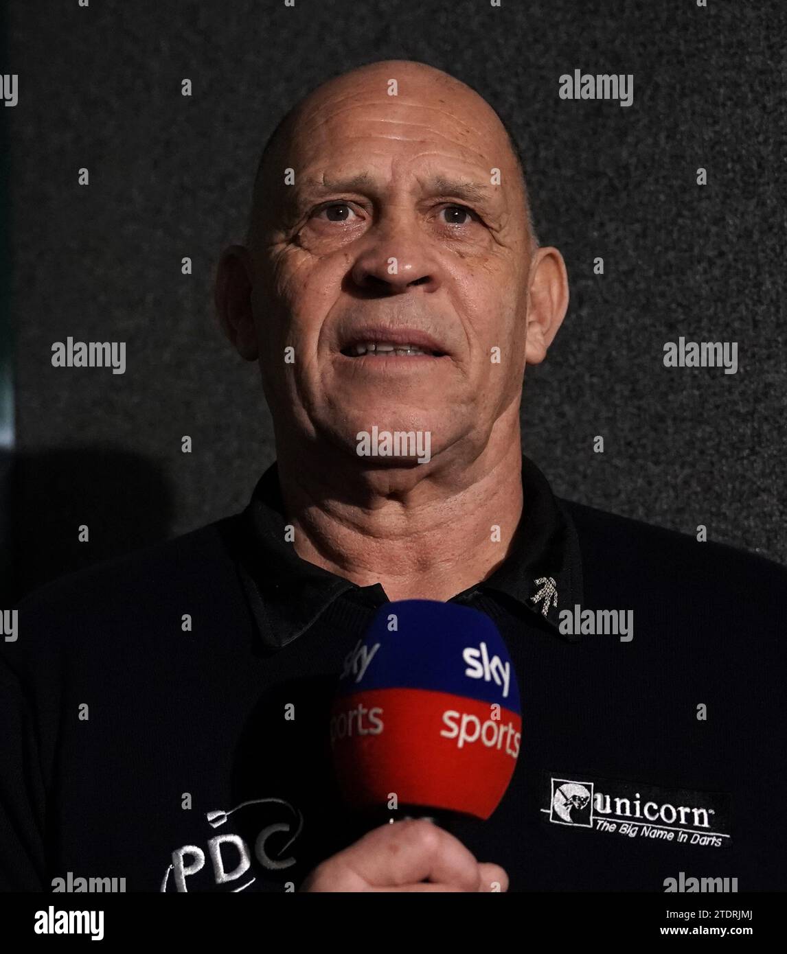 Referee Russ Bray speaks to Sky Sports on day five of the Paddy Power ...