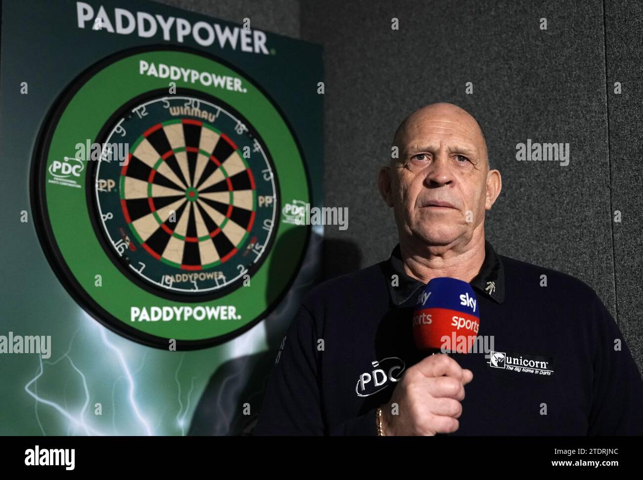 Referee Russ Bray speaks to Sky Sports on day five of the Paddy Power ...