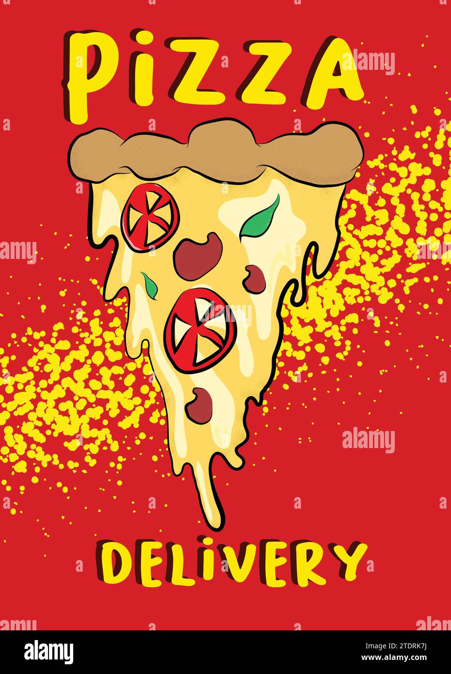 Hawaiian pizza art hi-res stock photography and images - Alamy