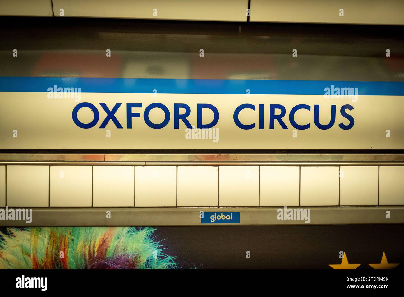 LONDON- DECEMBER 14, 2023: Oxford Circus London underground station ...