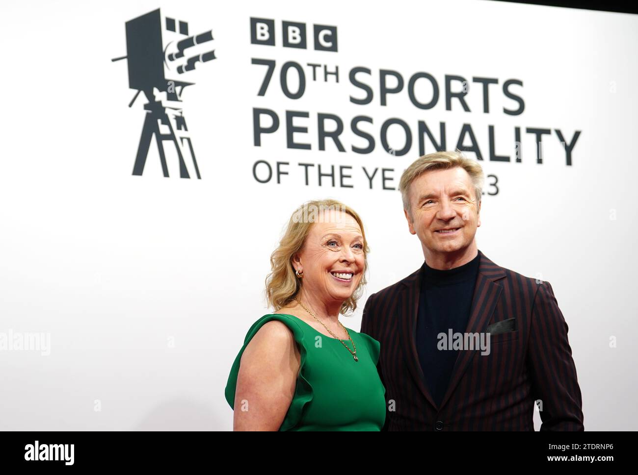 Jane Torvill and Christopher Dean arrives for the 2023 BBC Sports ...