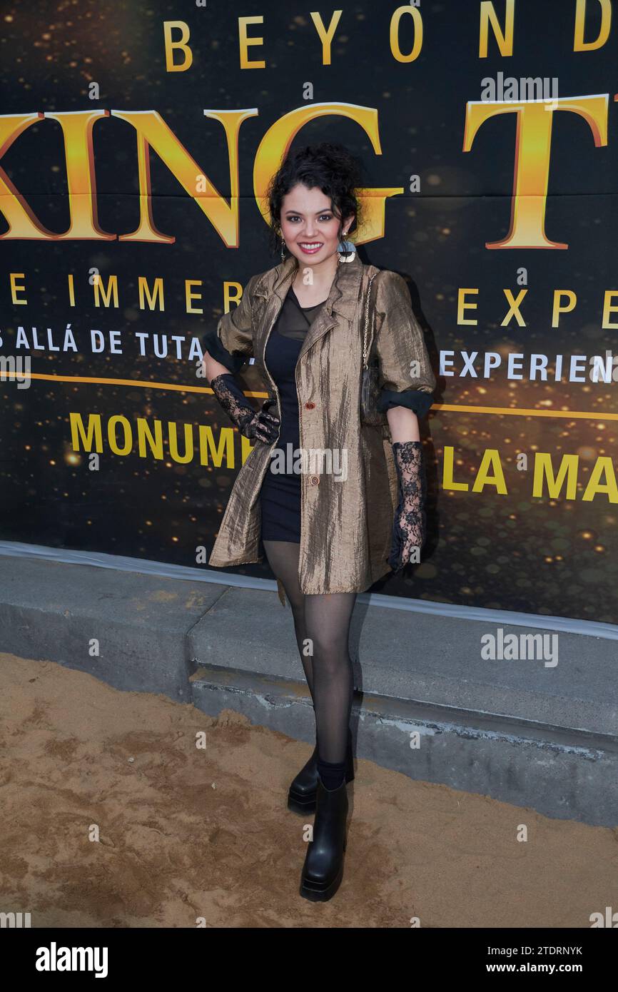 December 19, 2023, Mexico City, Mexico: Yanni Torres attends the sand ...