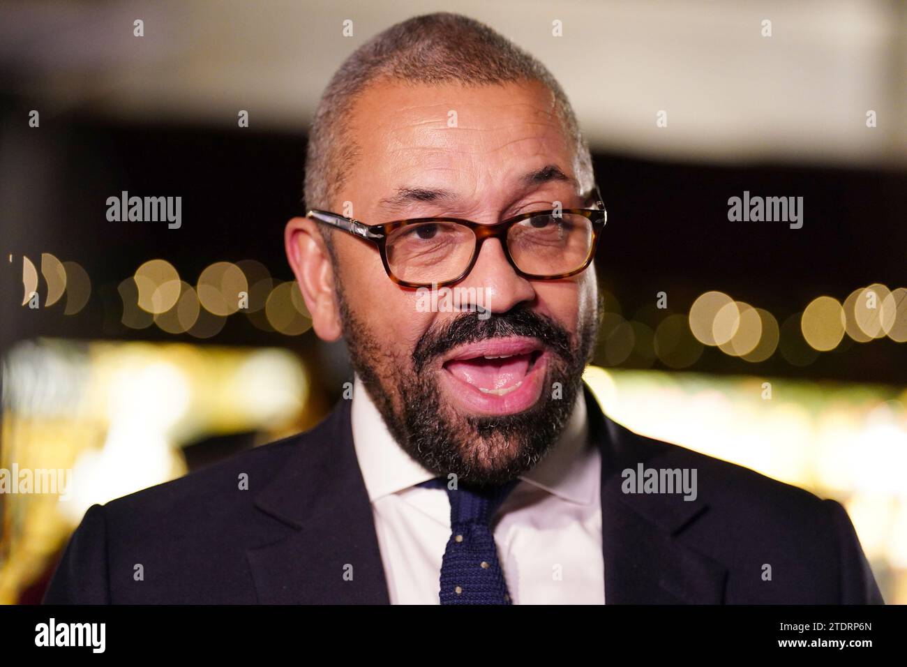 Home Secretary James Cleverly during a visit to see the Project ...
