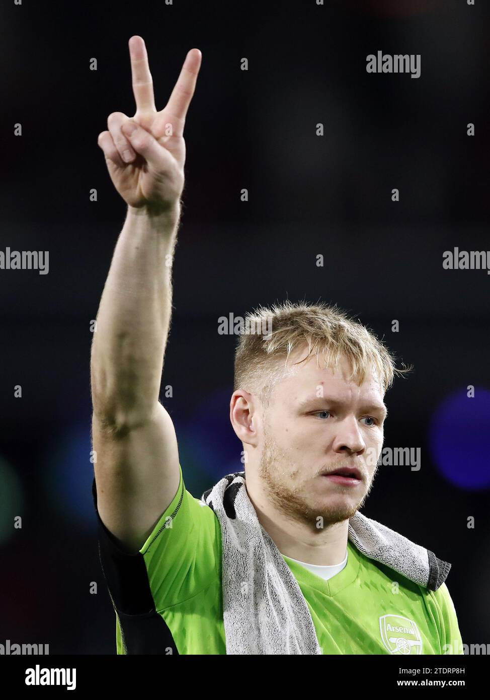 EINDHOVEN - Arsenal FC goalkeeper Aaron Ramsdale during the UEFA ...