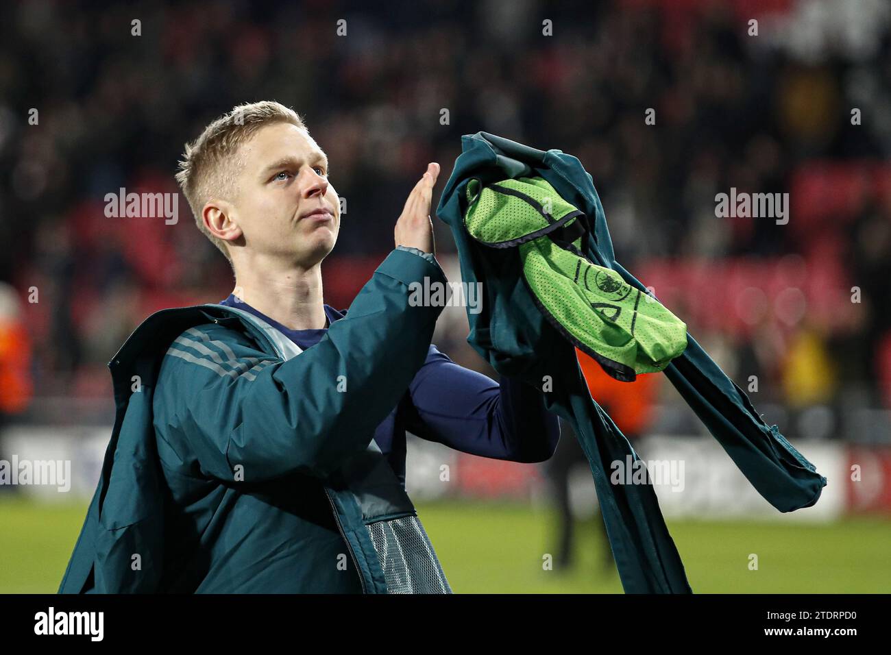 EINDHOVEN - Oleksandr Zinchenko of Arsenal FC during the UEFA Champions ...