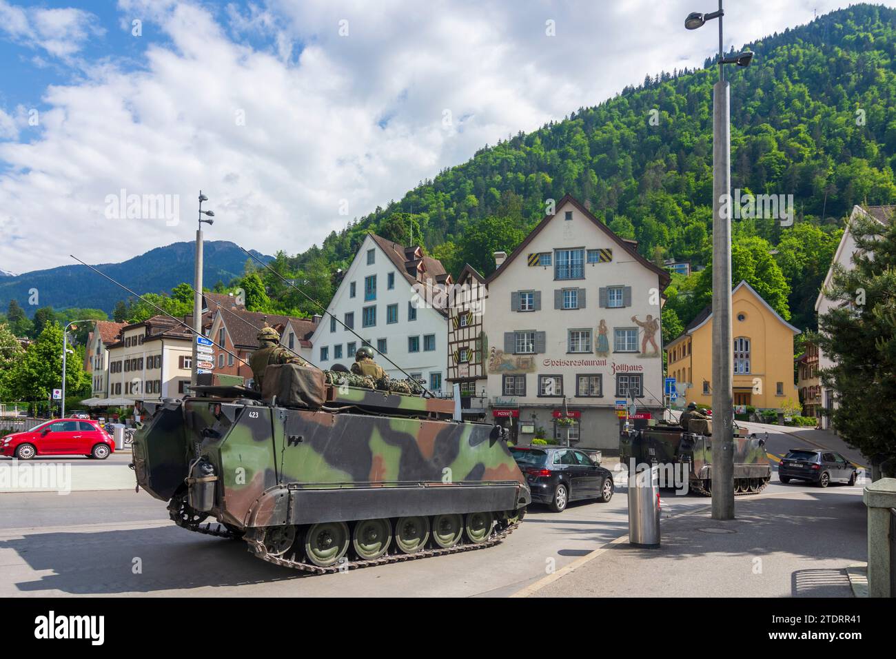 Chur: M113 fully tracked armored personnel carrier (APC) of Swiss Army ...
