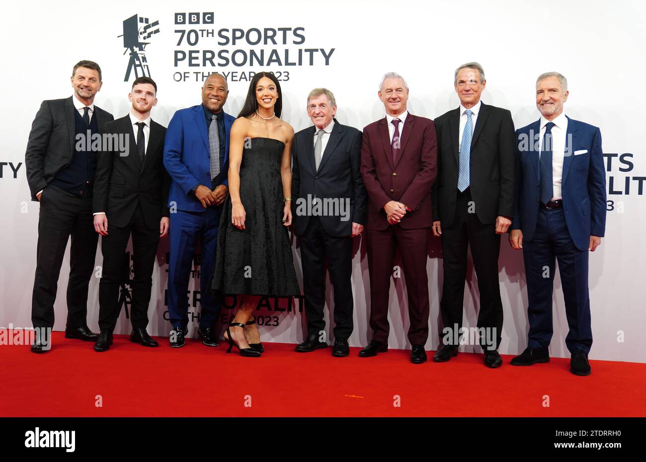 (left-right) Tim Sherwood, Andy Robertson, John Barnes, Katarina ...