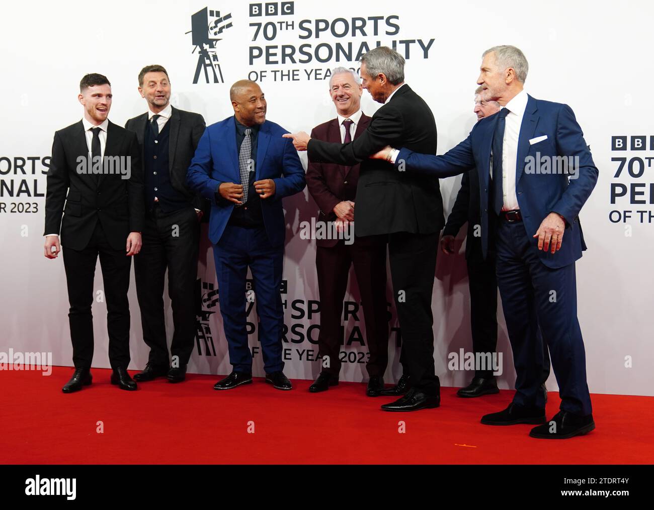 (left-right) Andy Robertson, Tim Sherwood, John Barnes, Kenny Dalglish ...