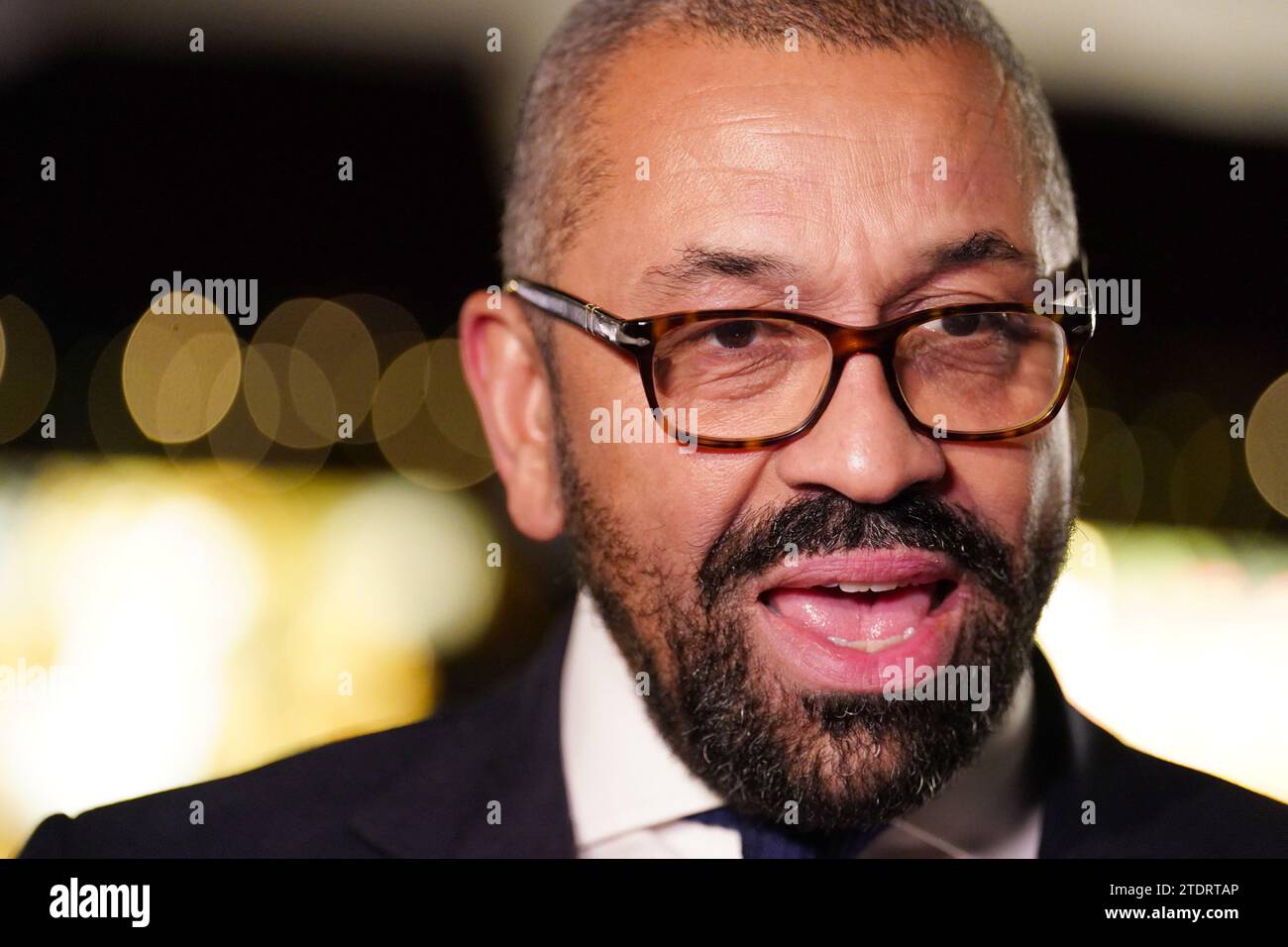 Home Secretary James Cleverly during a visit to see the Project ...