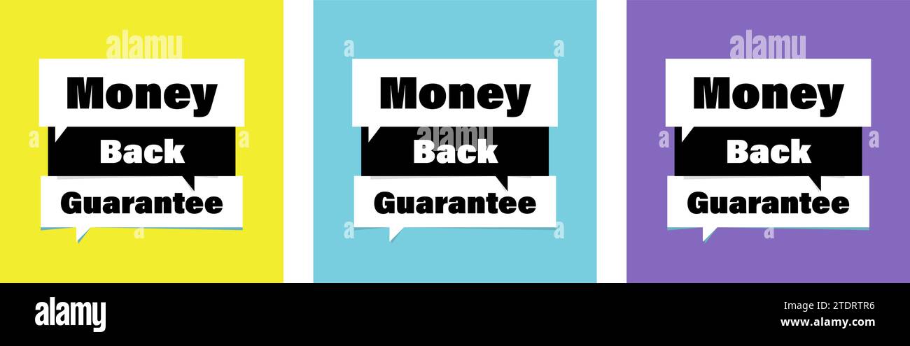 Money back guarantee. The concept of guaranteeing the safety of your ...