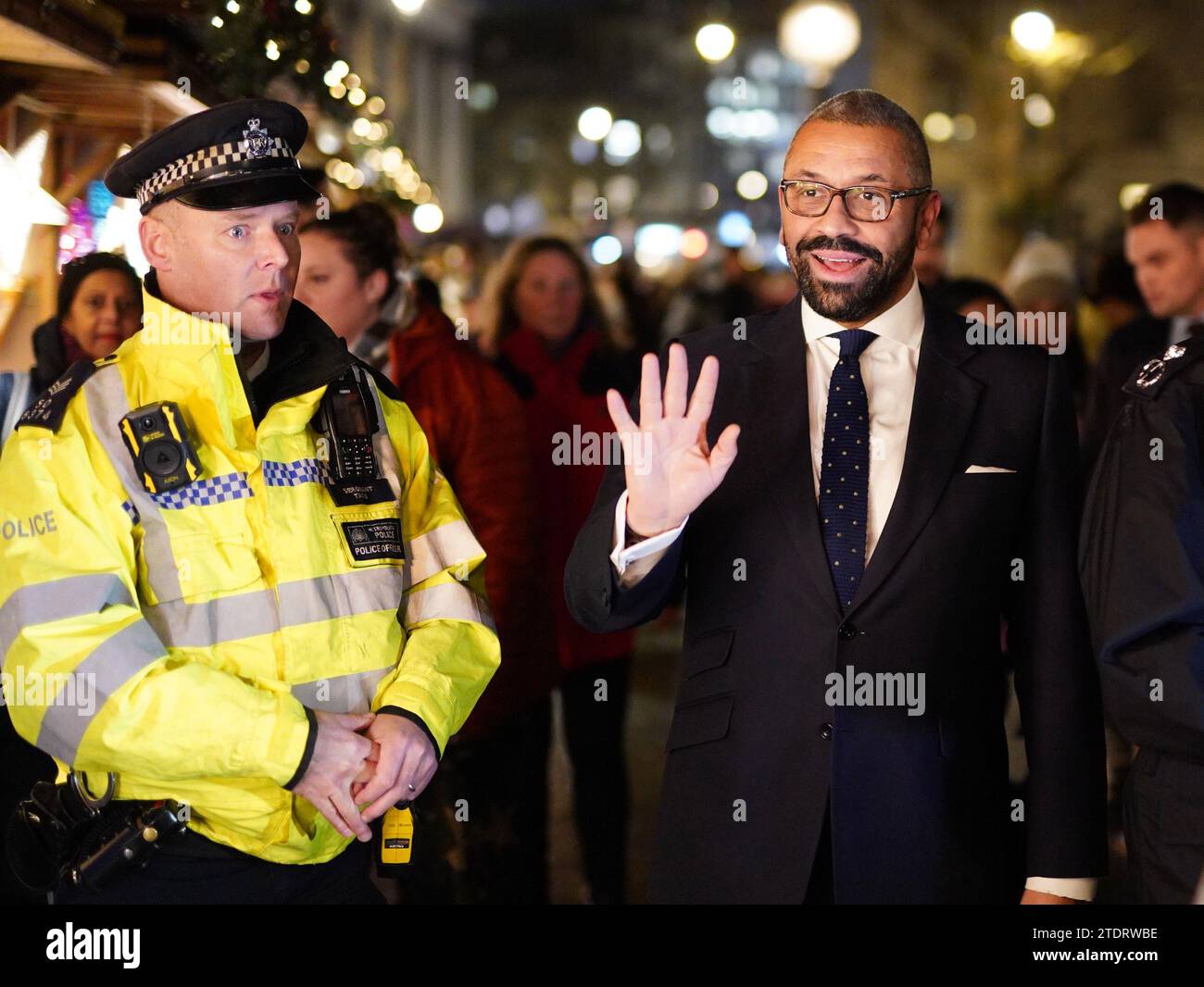 Home Secretary James Cleverly during a visit to see the Project ...