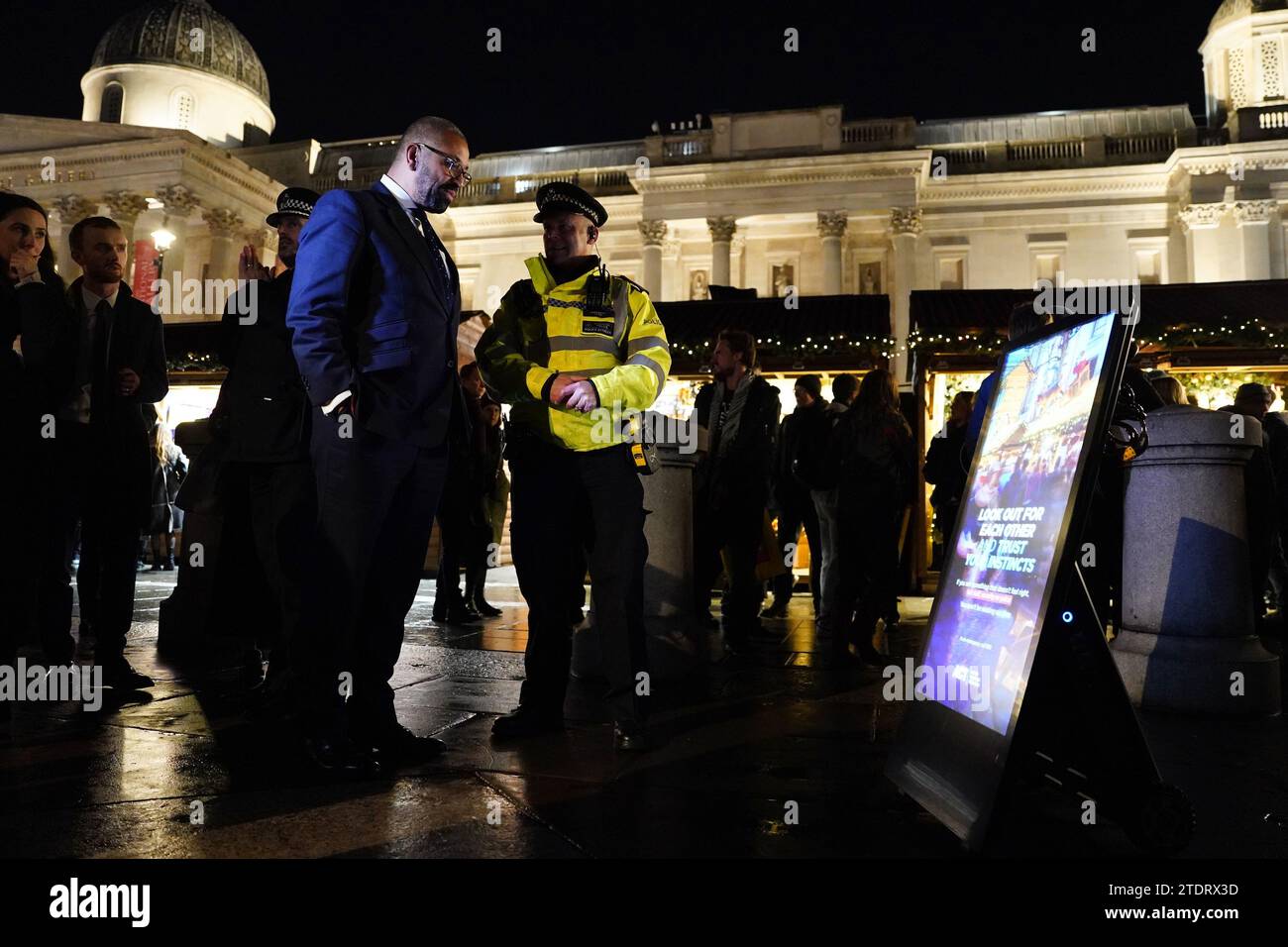 Home Secretary James Cleverly during a visit to see the Project ...