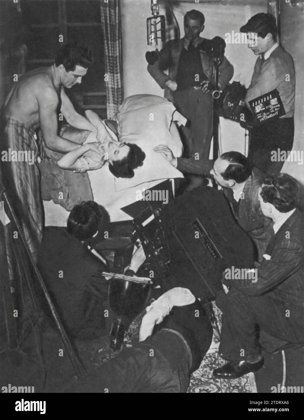 On the set of 'Mine Own Executioner' (1947), director Anthony Kimmins ...