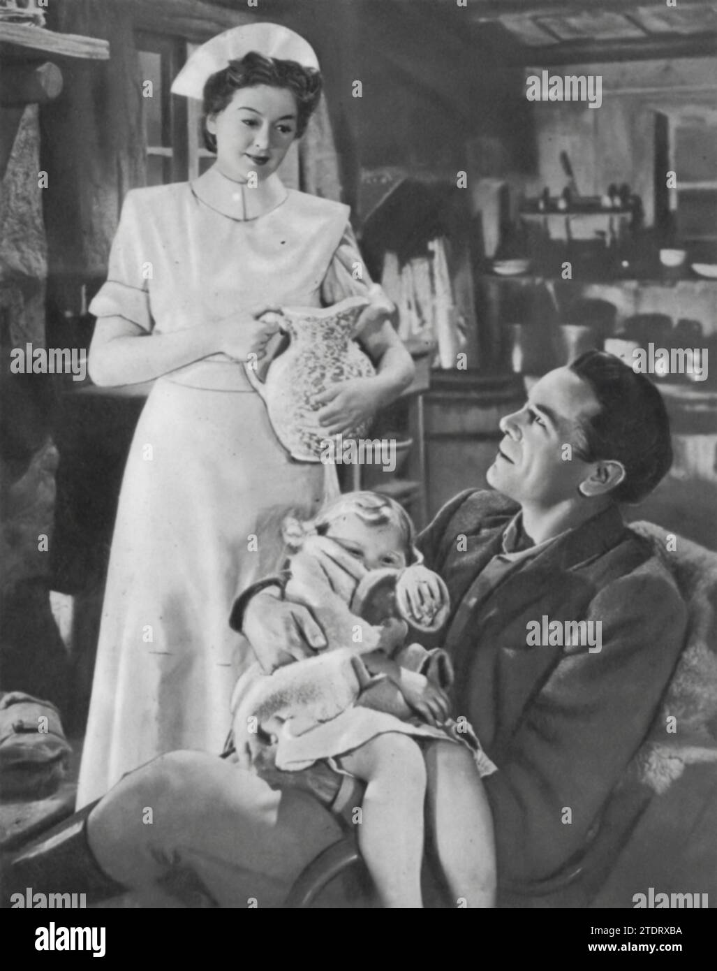 Dean Jagger and Rosalind Russell star in 'Sister Kenny' (1946). The ...