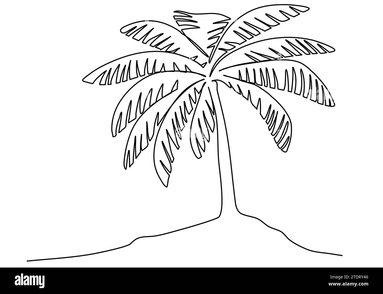Self drawn one line drawing Cut Out Stock Images & Pictures - Alamy
