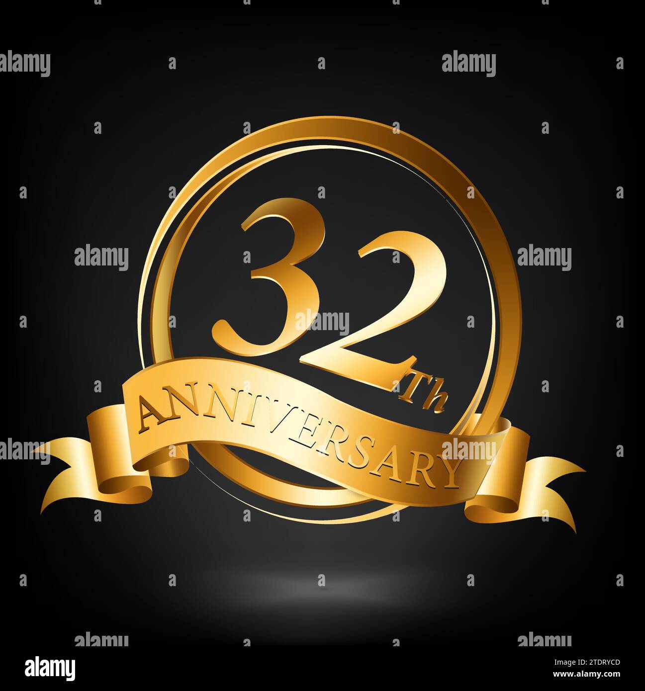 32 YEARS DECORATIVE ANNIVERSARY BACKGROUND Stock Vector Image & Art - Alamy
