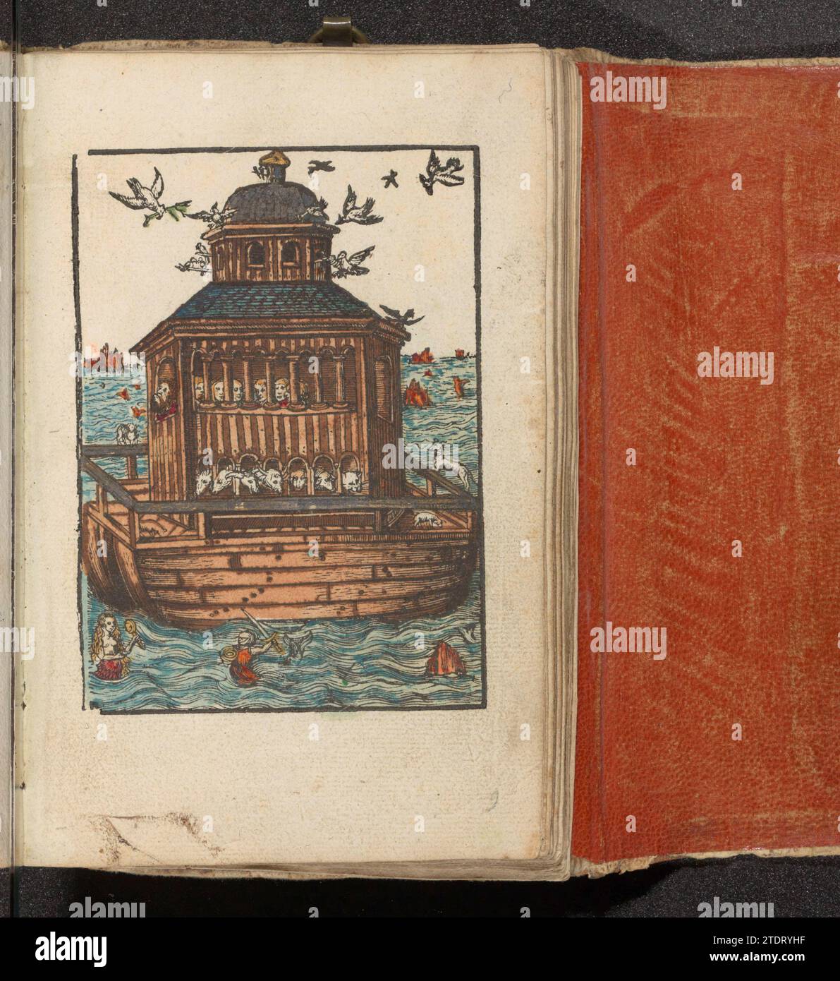 Ark van Noah, c. 1530 Noah's Ark drives on the water of the flood. In ...