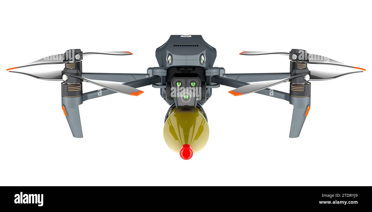 Racing Drone, FPV Configured to deliver anti-armor shaped charges. 3D ...