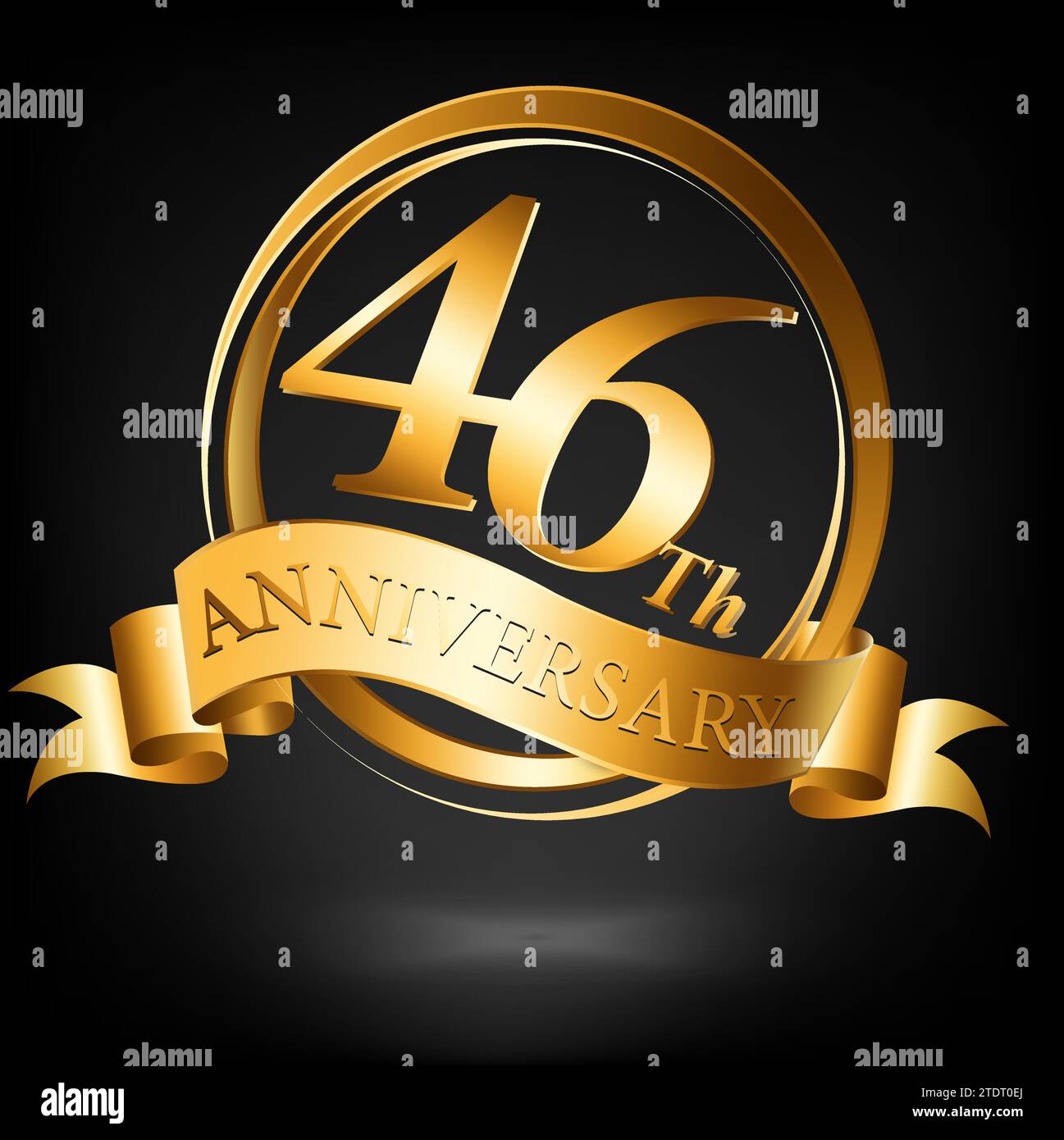 46 YEARS DECORATIVE ANNIVERSARY BACKGROUND Stock Vector Image & Art - Alamy