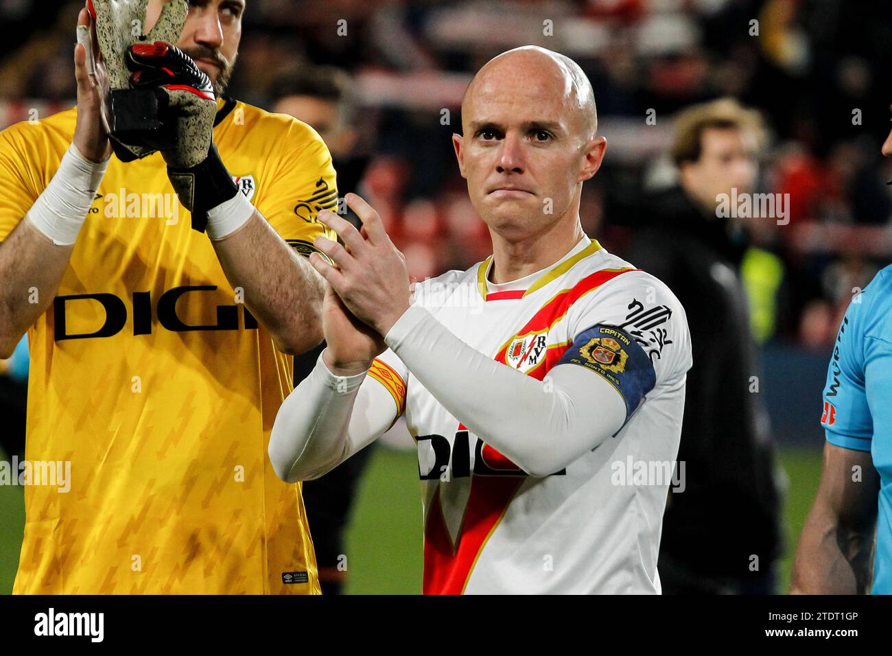 Isi Palazon of Rayo Vallecano gestures during the Spanish League ...
