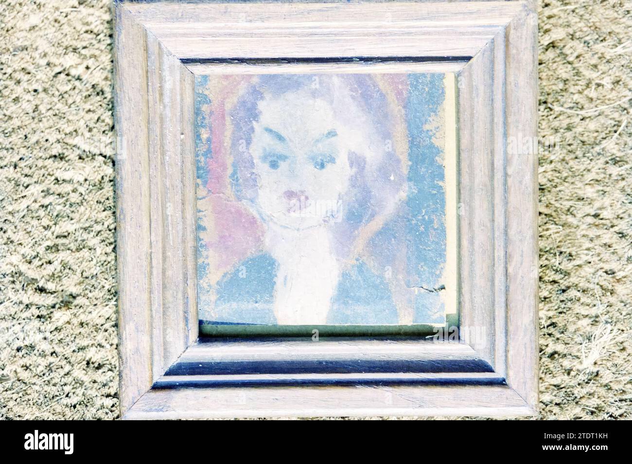 Mr. Alberts + painting, Haarlem, The Netherlands, 14-08-2001, Whizgle ...