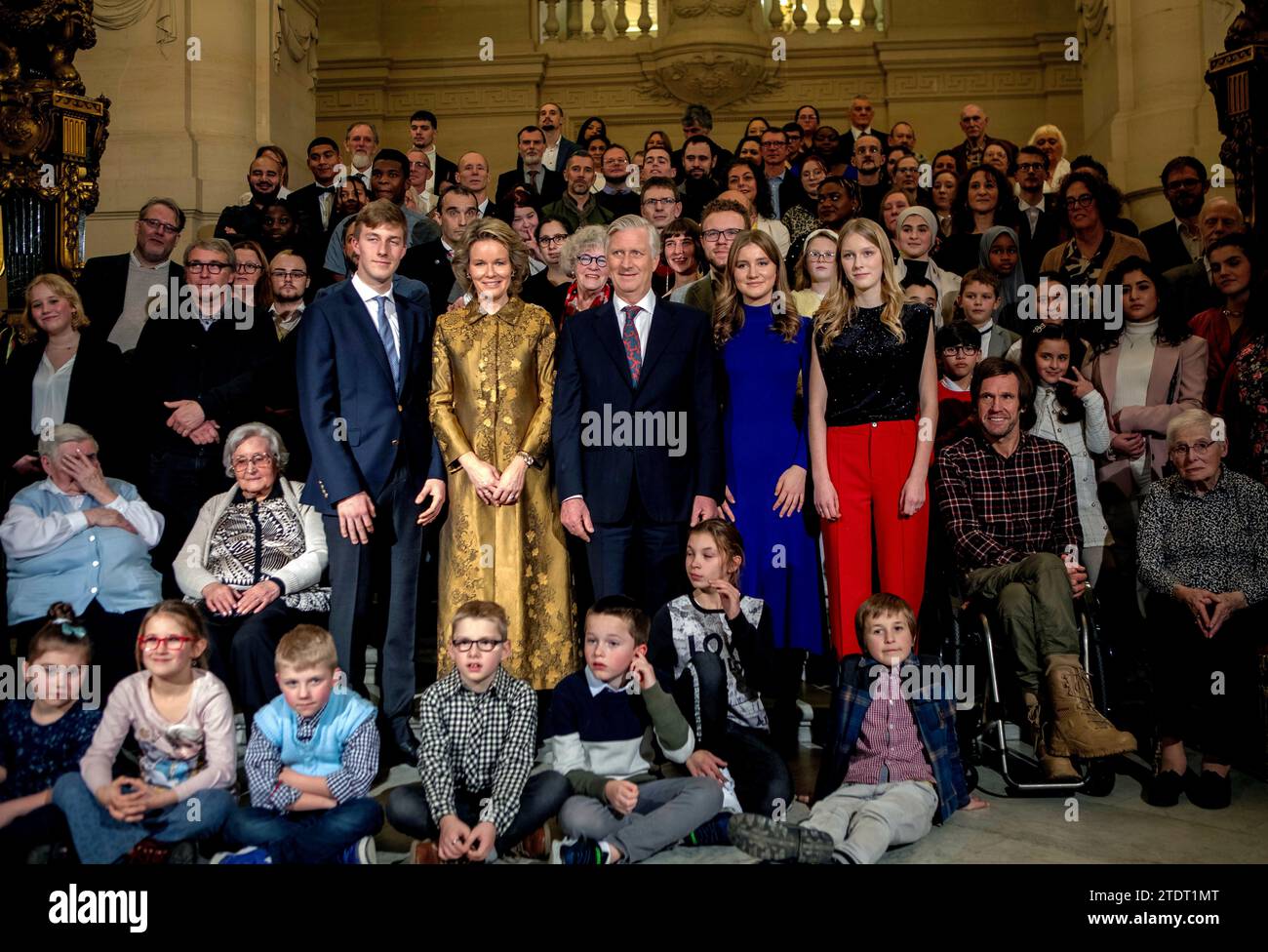 King Filip, Queen Mathilde, Crown Princess Elisabeth, Prince Emmanuel ...