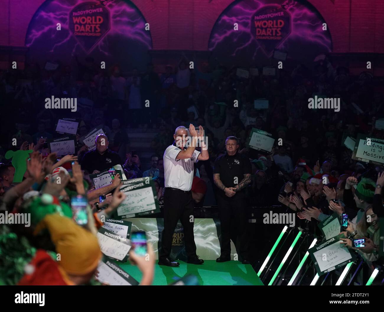 Steve Beaton walks out ahead of his match against Wessel Nijman (not ...