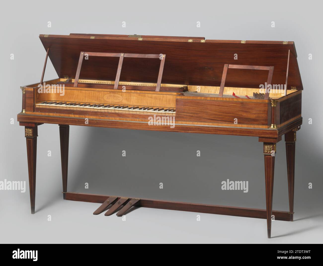 Square Piano, P. Fabritius, 1808 Table piano with copper ornaments ...
