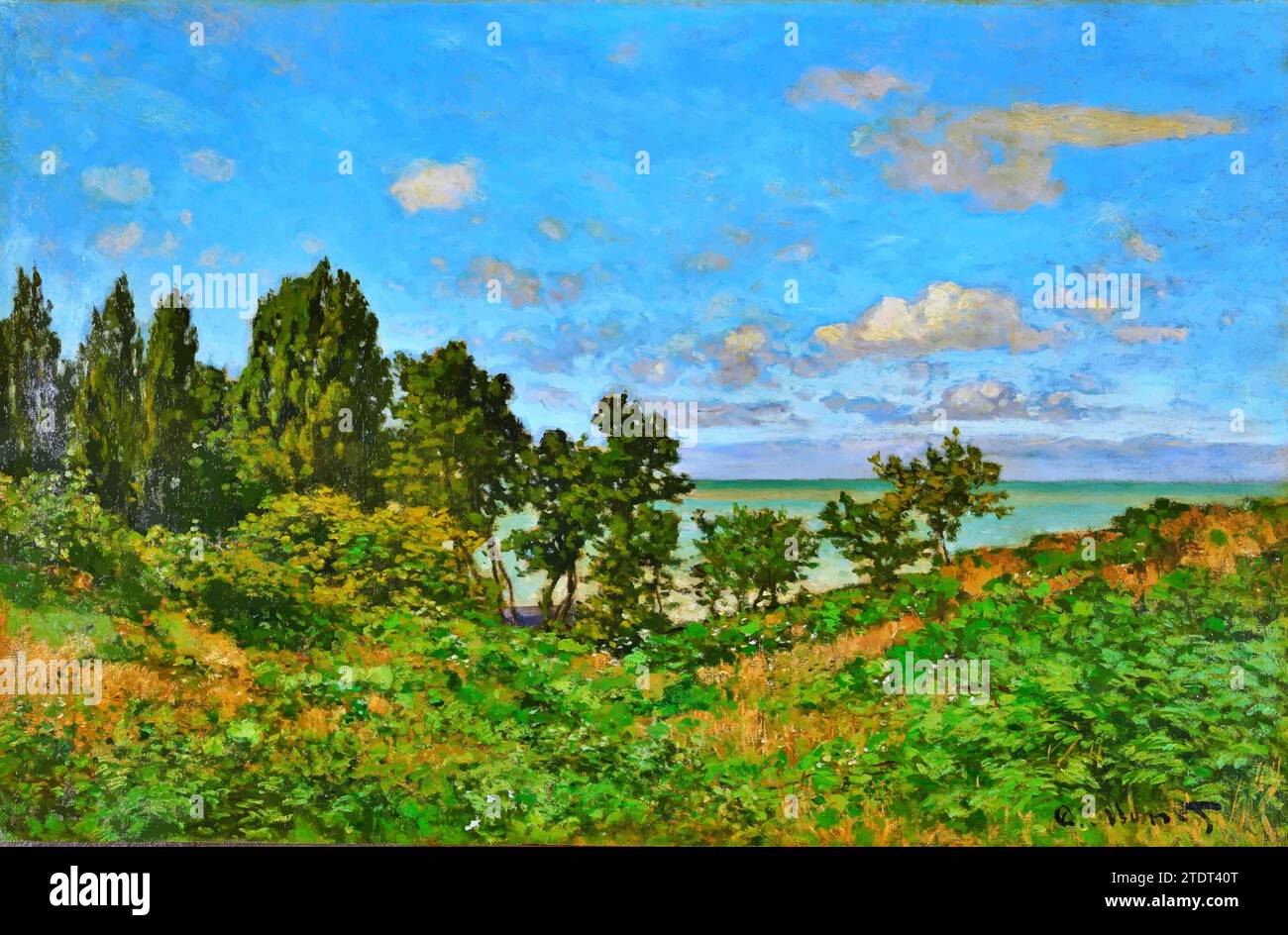 Coastal landscape, 1864 (Painting) by Artist Monet, Claude (1840-1926 ...