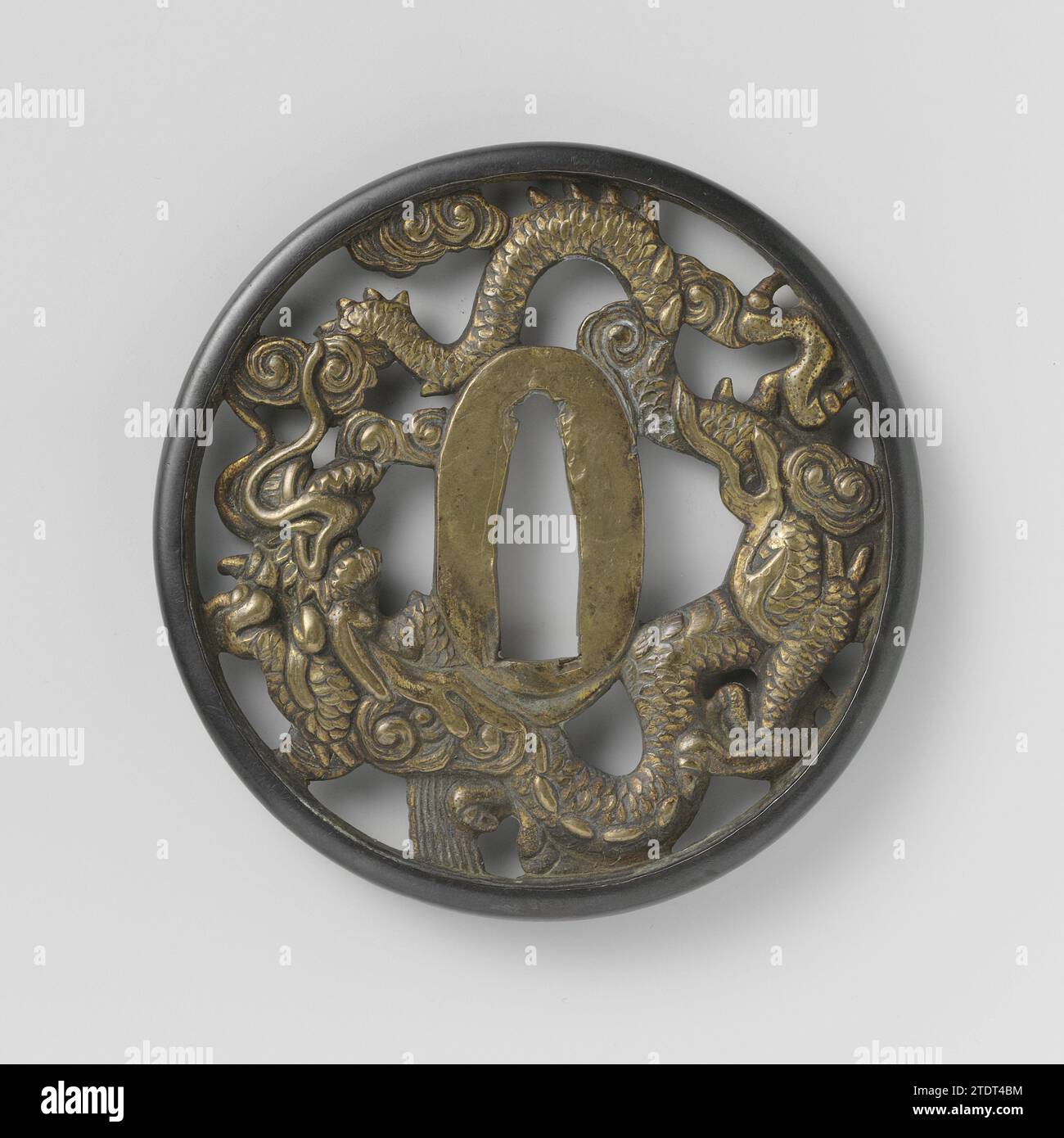 Hand guard, anonymous, 1600 - 1900 Almost round tsuba with in a ...