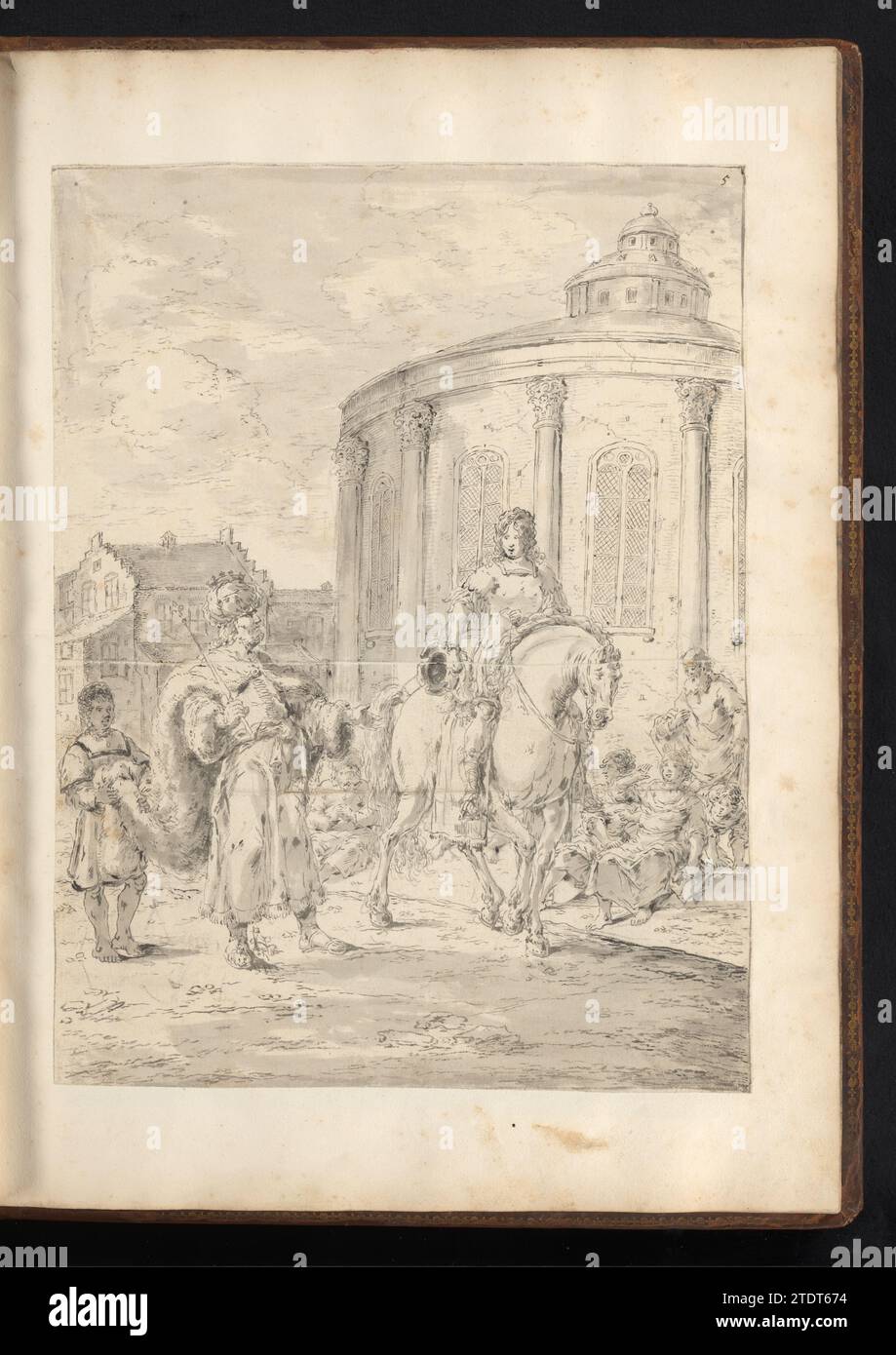 Alexander de Grote temt Bucephalus, Leonaert Bramer, c. 1655 - c. 1665 ...