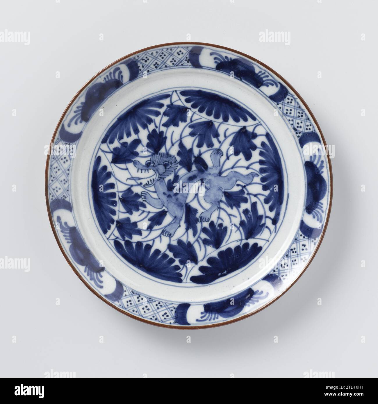 Bord van faience, anonymous, c. 1710 - c. 1740 Fowence board. Blue ... Bord van faience, anonymous, c. 1710 - c. 1740 Fowence board. Blue ...