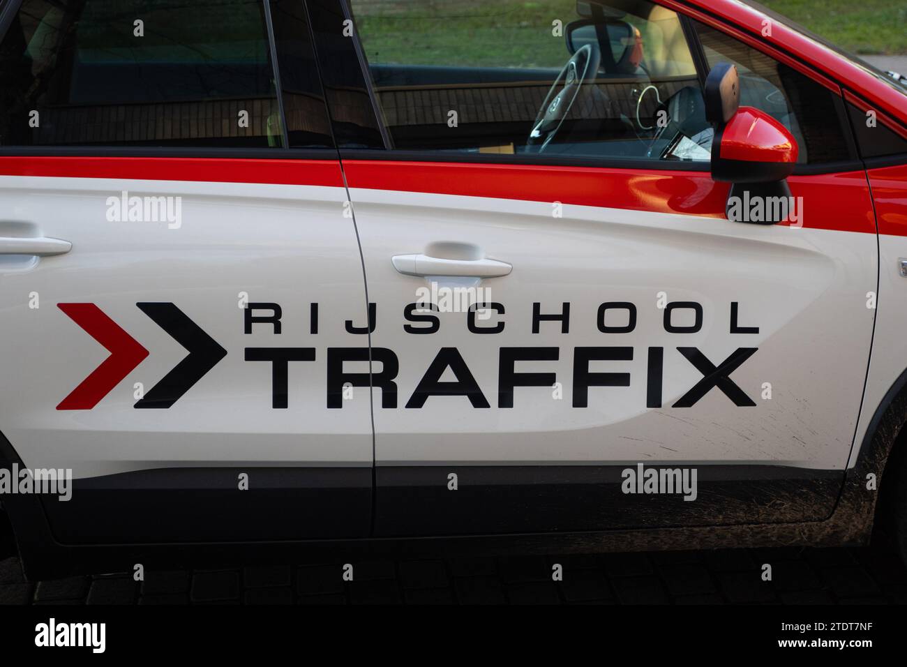 BERLARE, BELGIUM, 17 DECEMBER 2023: Logo on the side of a car for ...