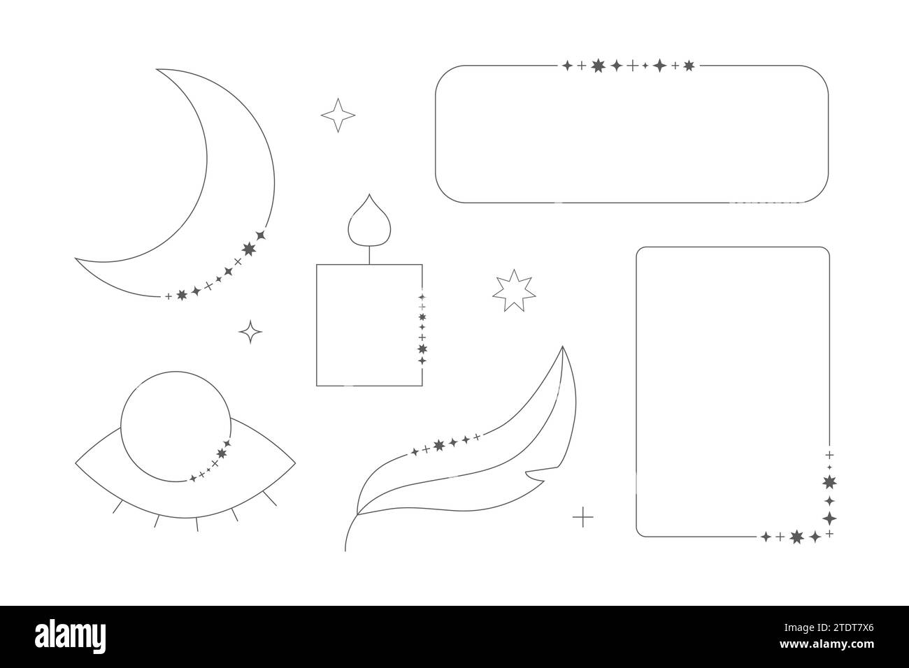 Black windows frames Stock Vector Images - Alamy