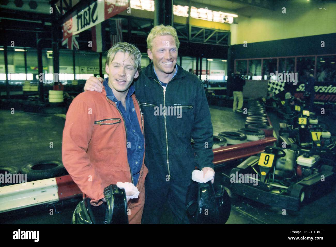 Karting, famous Dutch people, Zwanenburg, Zwanenburg, 25-04-1998 ...