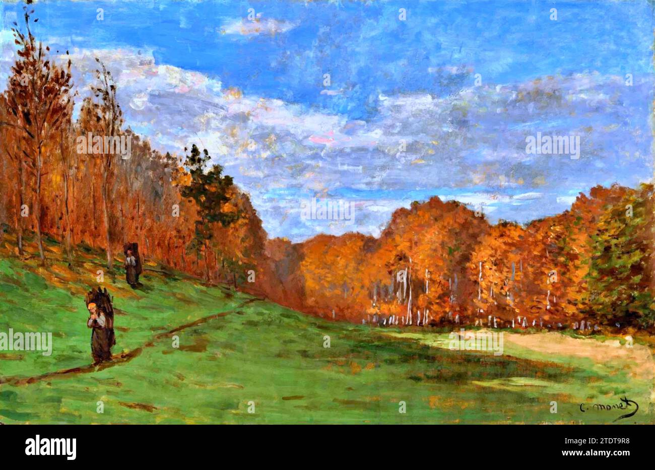 Forest painting 19th Stock Vector Images - Alamy