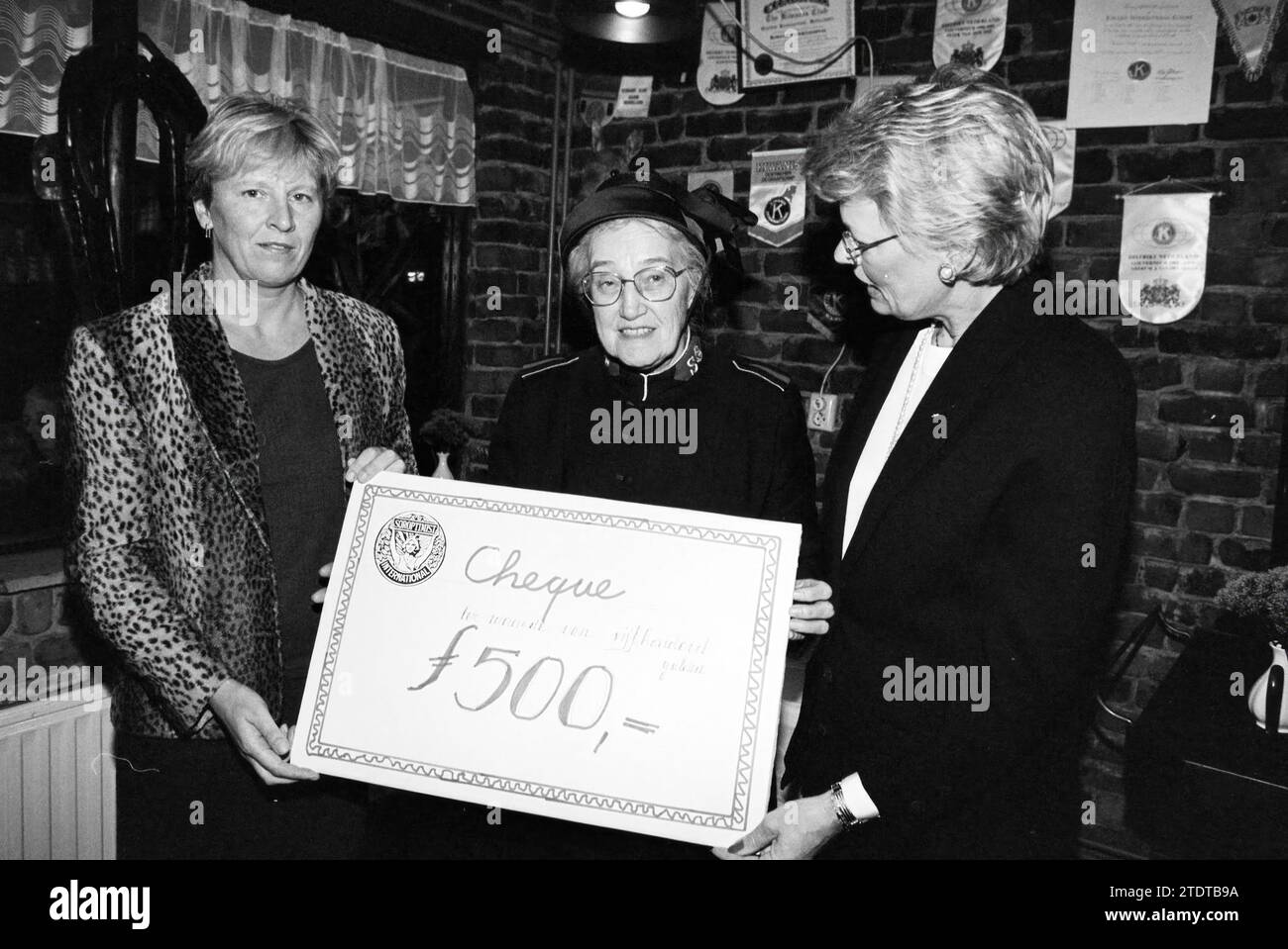 Present check to Major Bosshardt, 13-11-1994, Whizgle News from the ...