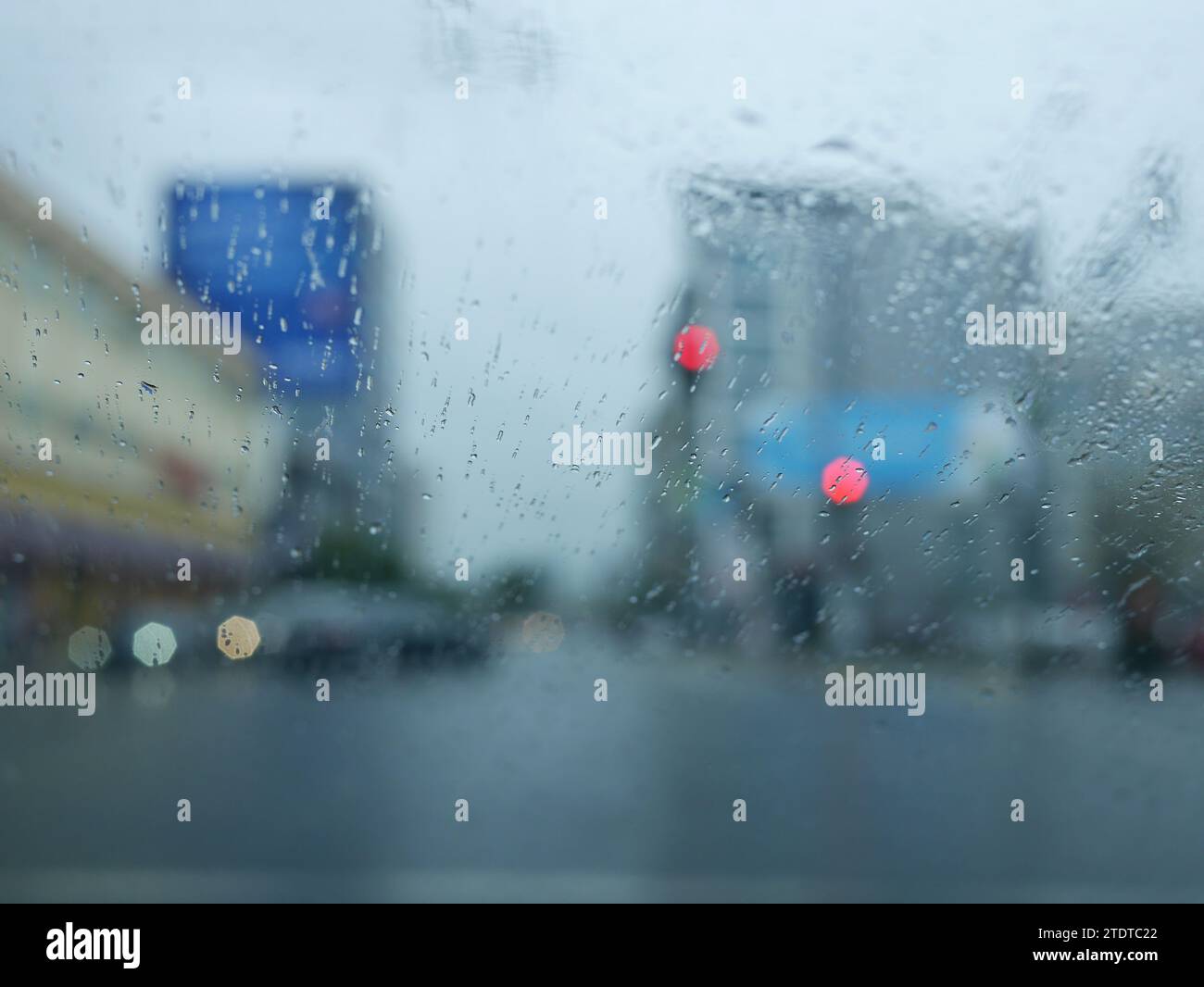Water drops on windshield Stock Photo - Alamy