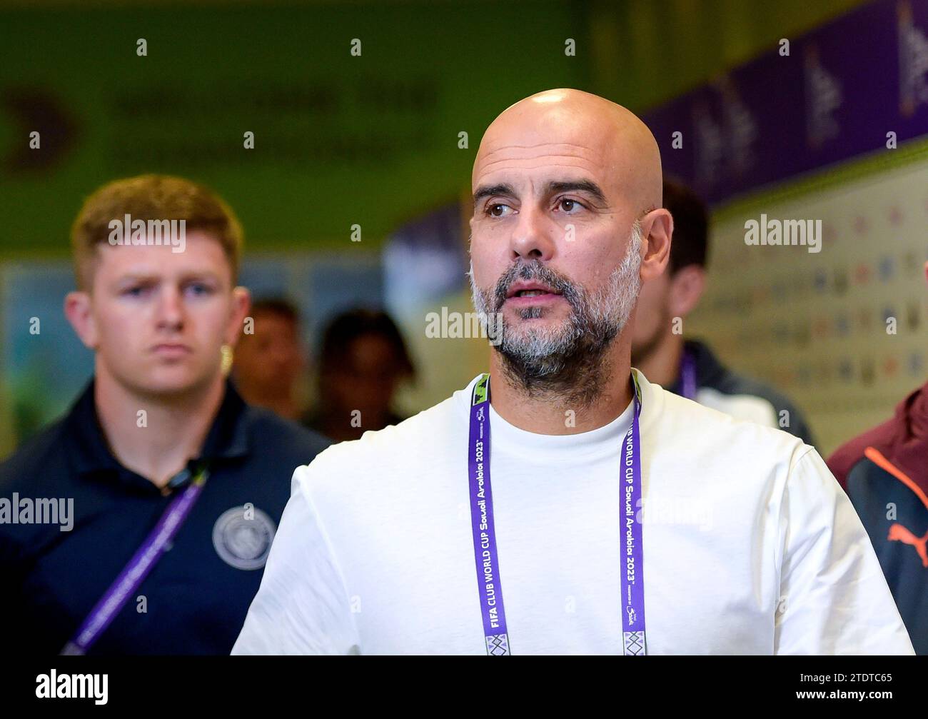 Manchester City manager Pep Guardiola arrives ahead of the FIFA World ...
