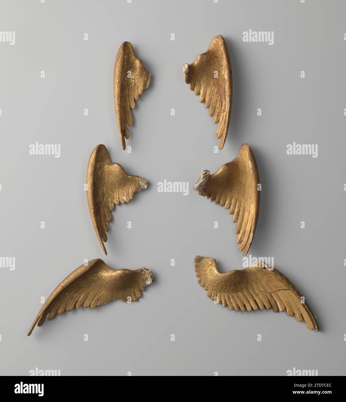 Birth of Christ, Anonymous (Rejected Attribution), c. 1850 - c. 1900 Six gilded wings and a ...