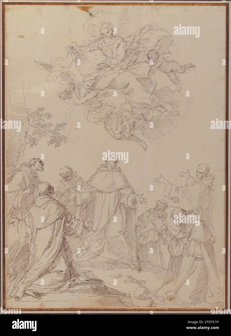 The Virgin Bringing the Habit to the Seven Founding Fathers of the ...