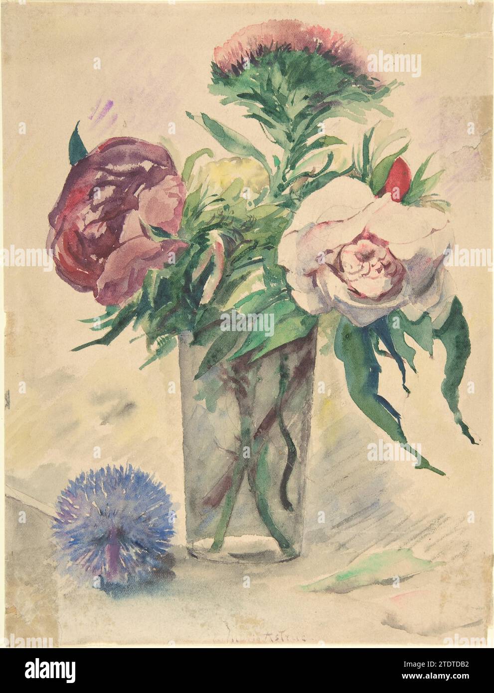 Flowers in a Vase 1971 by Zacharie Astruc Stock Photo - Alamy