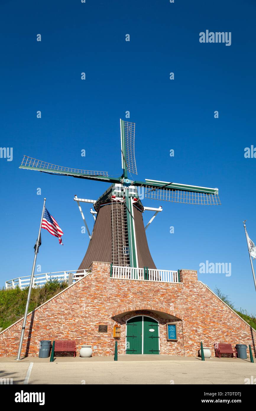 Old windmill on a river bank Stock Photo - Alamy