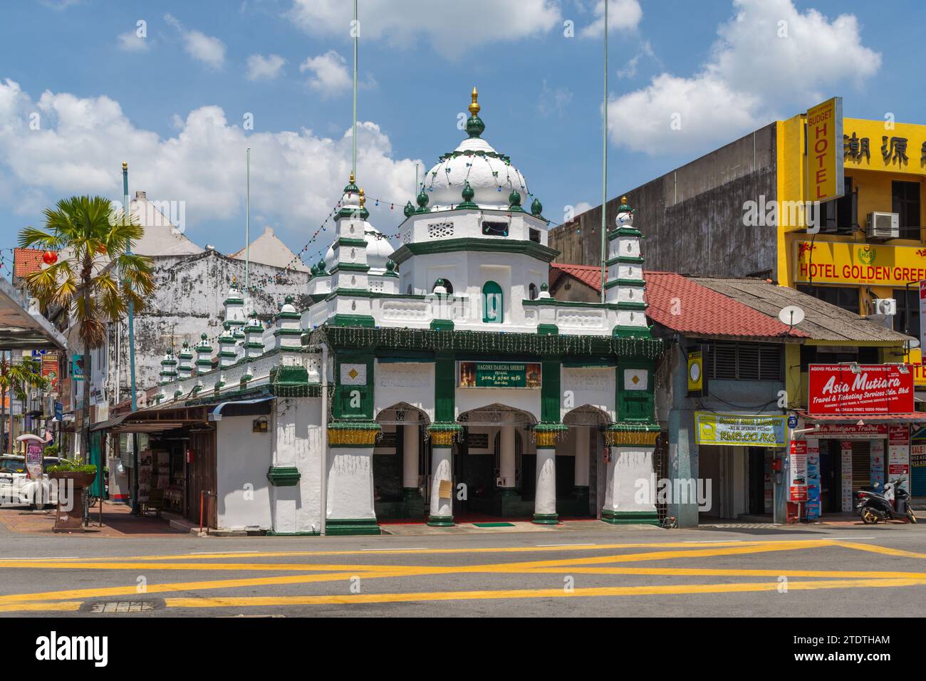 Lebuh Chulia, George Town, Penang, Malaysia - March 12th 2018: The ...