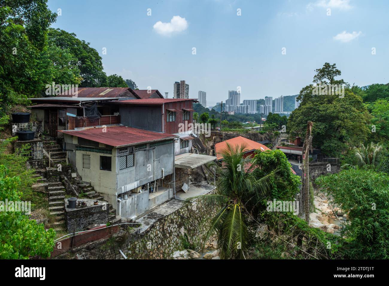 Penang Hill, Penang, Malaysia - March 14th 2018: Building on Penang ...