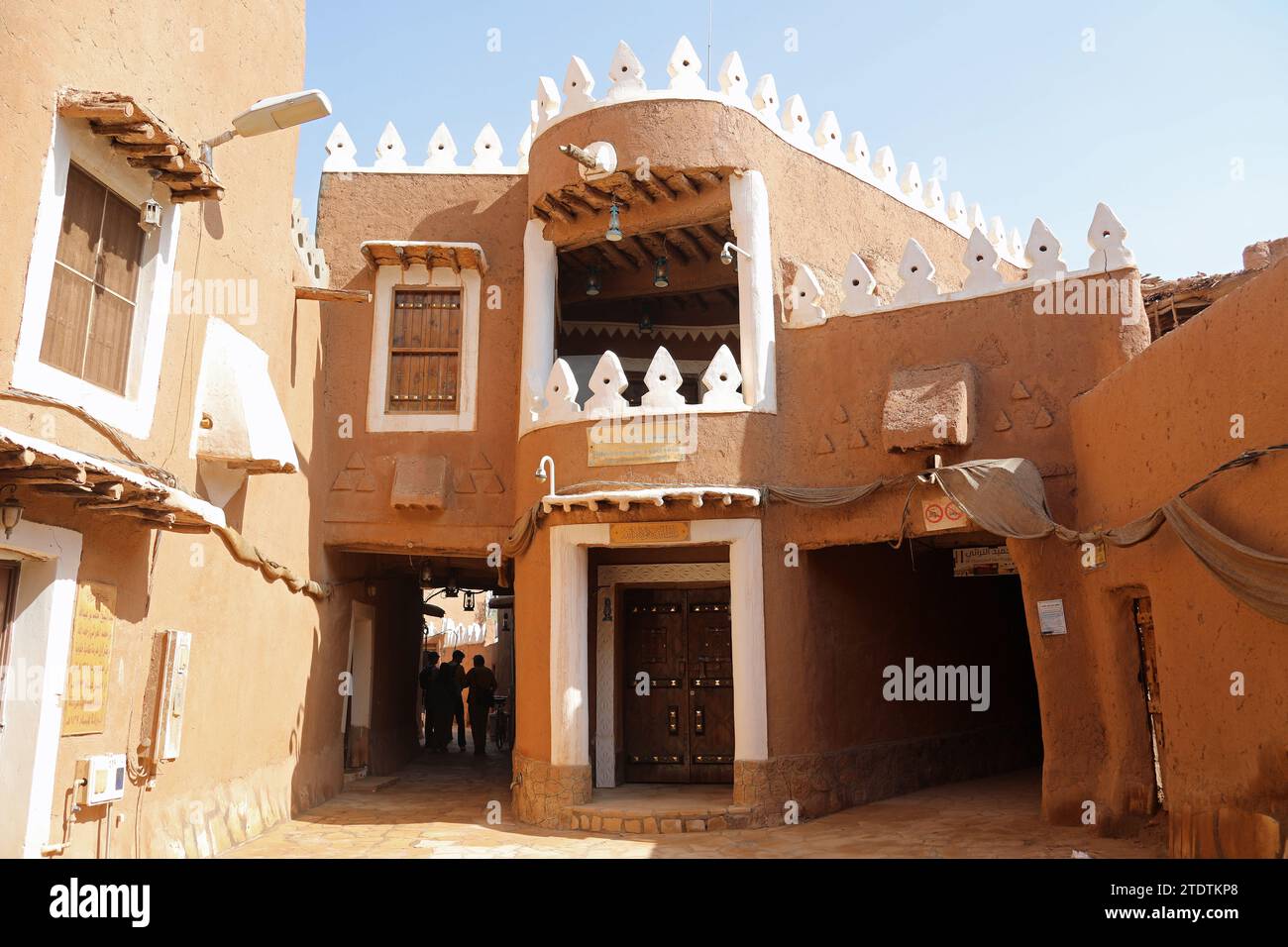 Traditional Najdi mudbrick architecture at Ushaiger Heritage Village in ...