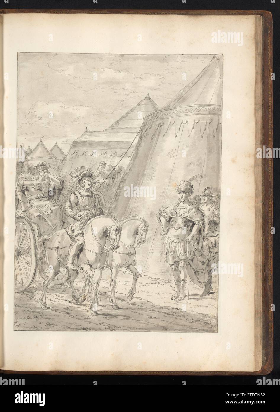 Staateira and her daughter are brought to Alexander the Great, Leonaert ...
