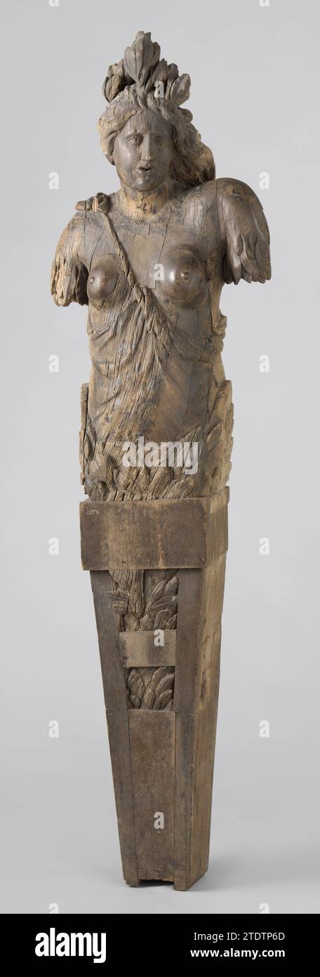 Male Terminal Figure (Bacchus ?), anonymous, c. 1700 - c. 1725 Northern ...