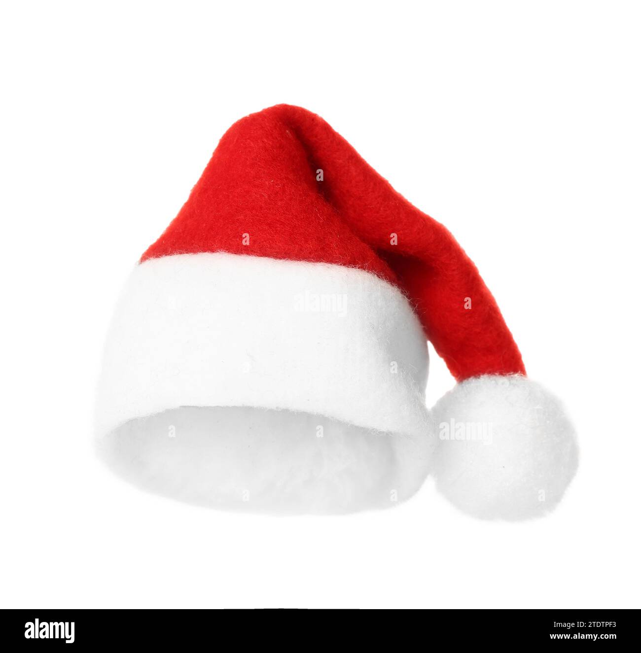 Santa Claus hat isolated on white background Stock Photo - Alamy
